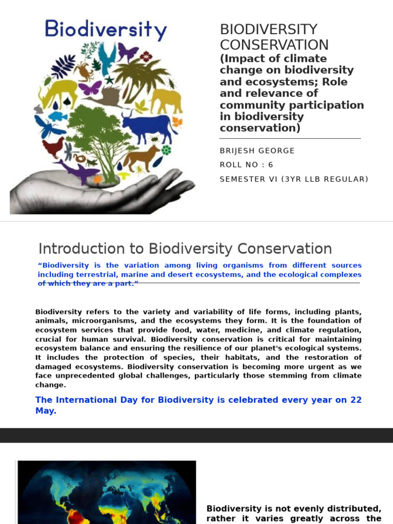 Biodiversity Conservation | PDF | Greenhouse Effect | Climate Change