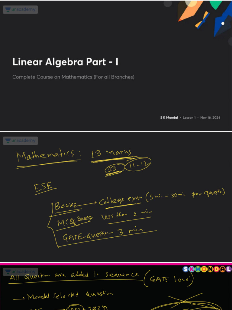 Mathematics Study Material Upto Lec-93 Material Everyday Updating | PDF