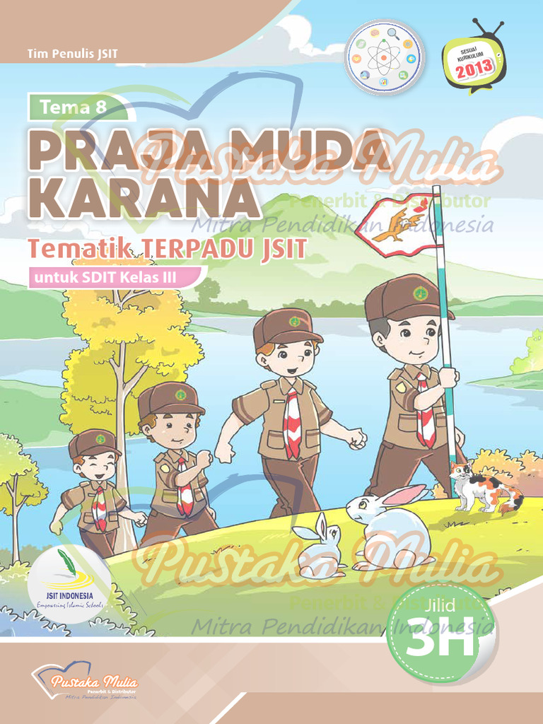 OKE CETAK - Tematik - Terpadu - JSIT - Kelas - 3 - Tema - 8 - PUSTAKA - MULIA | PDF