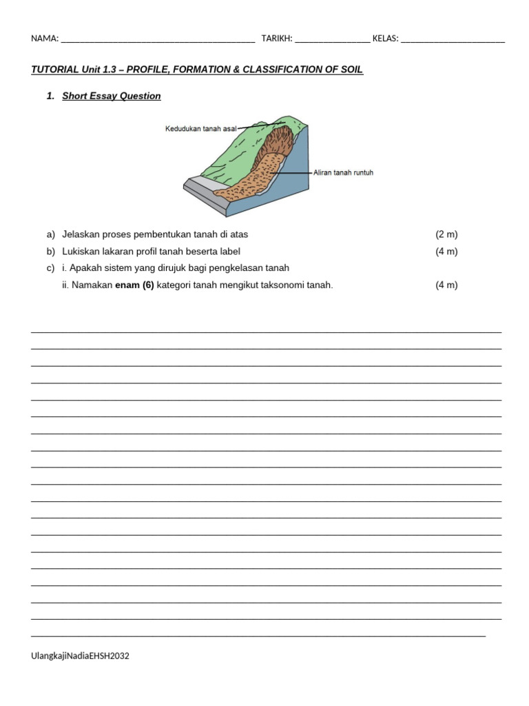Tutorial - Profile, Formation & Classification of Soil | PDF