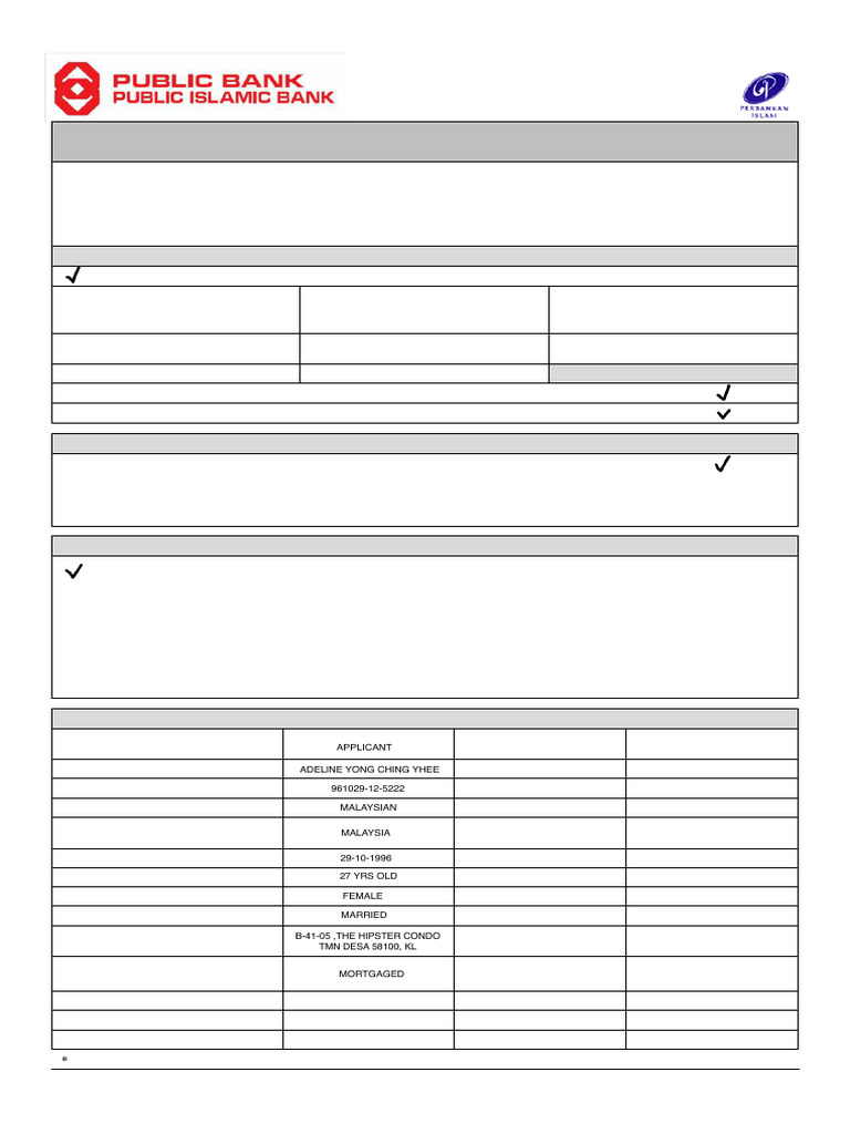 Consumer Application Form | PDF | Financial Services | Personal Finance