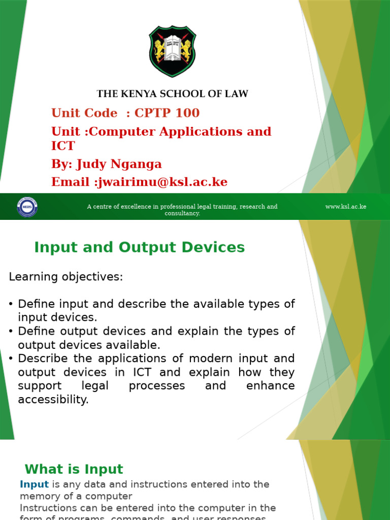 Computer Applications and ICT WEEK 2 | PDF | Printer (Computing) | Computer Monitor