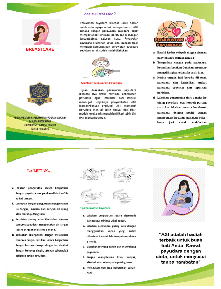 Leaflet Breast Care | PDF
