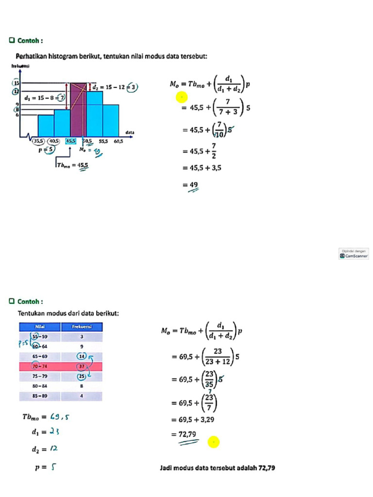Statistika Bagian 3 Modus | PDF