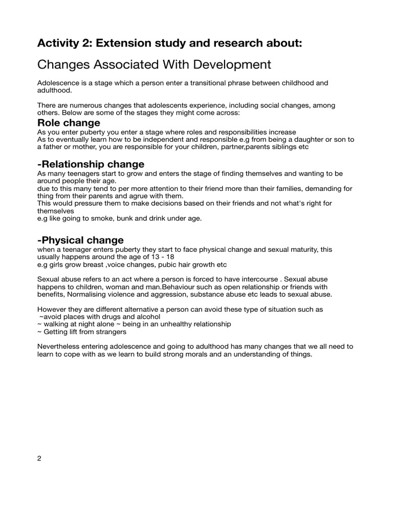 Activity 2 Extension Study and Research About 2 | PDF