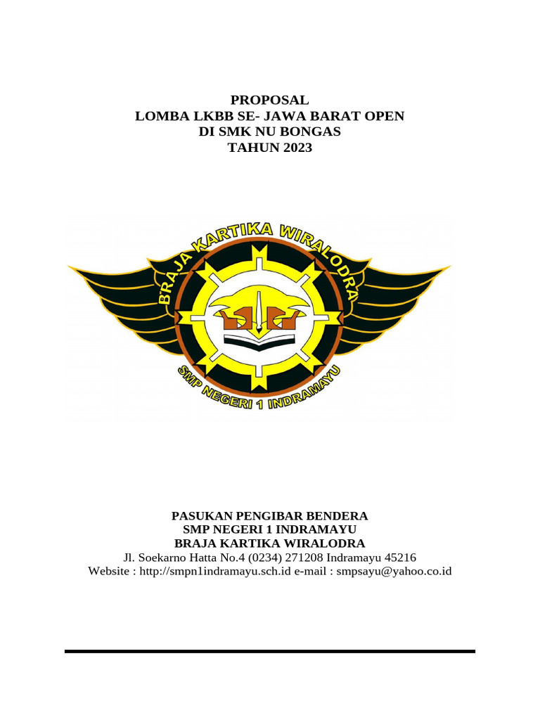 Proposal Lomba Contoh SMP | PDF