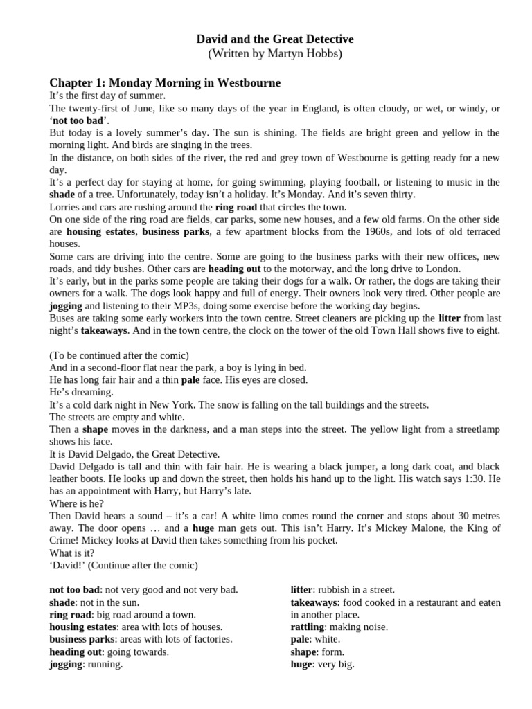 David and The Great Detective. | PDF