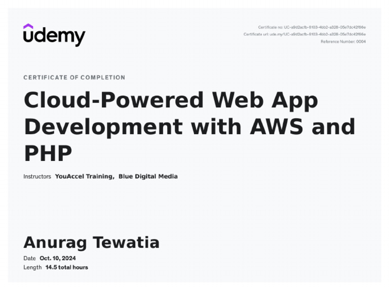 Certificate Aws | PDF