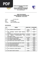 Minit Mesyuarat Bil 1 2024 | PDF