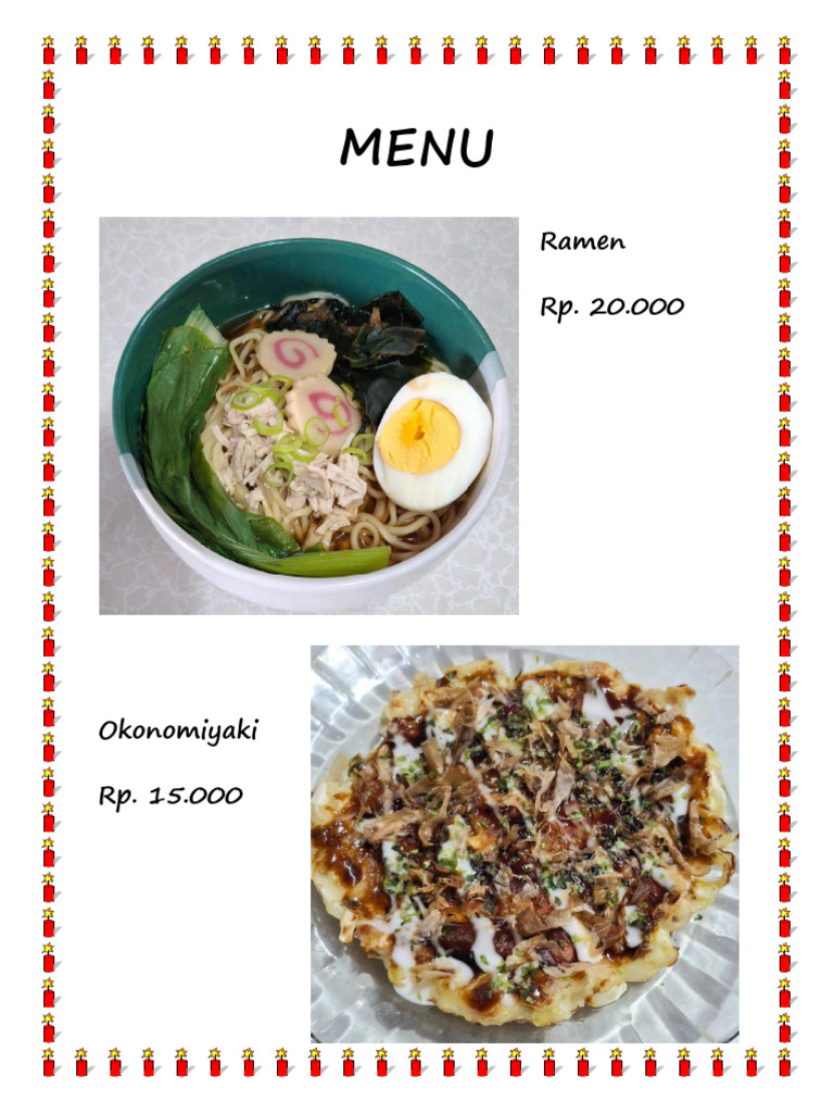 Menu Ramen | PDF