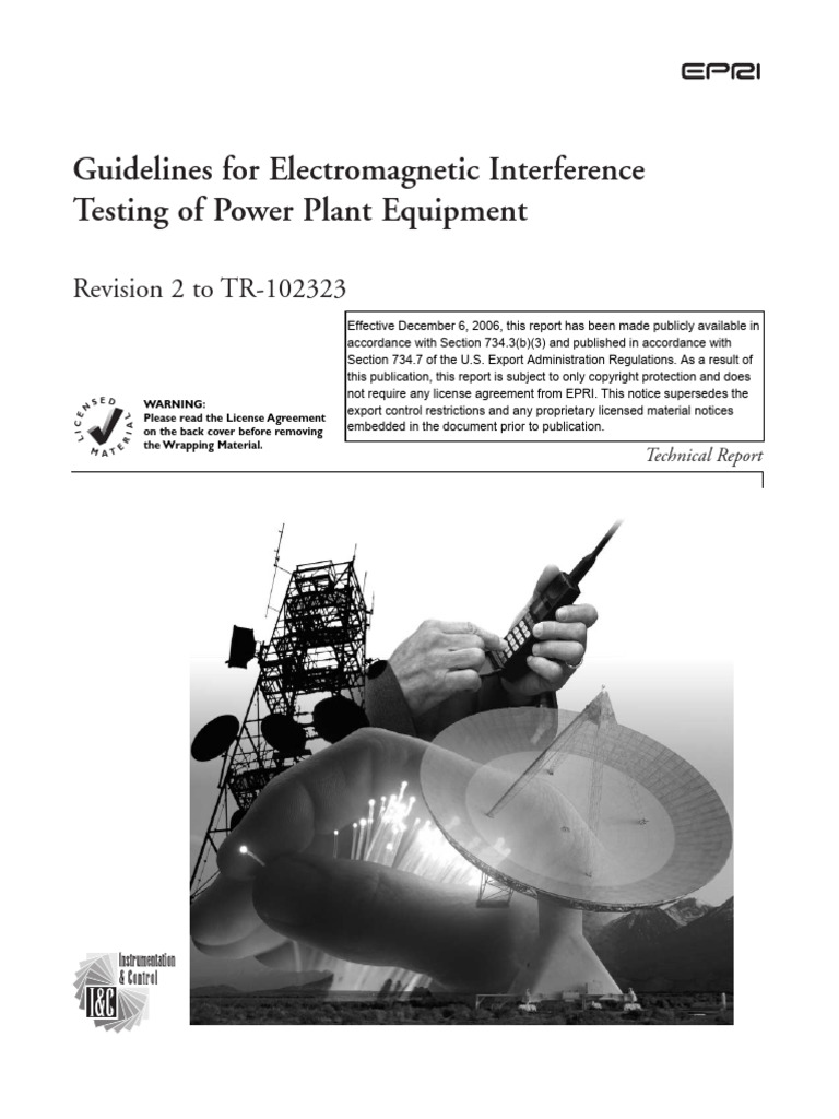 EPRI TR 102323 Revision 2 | PDF | Electromagnetic Interference | Electromagnetic Compatibility