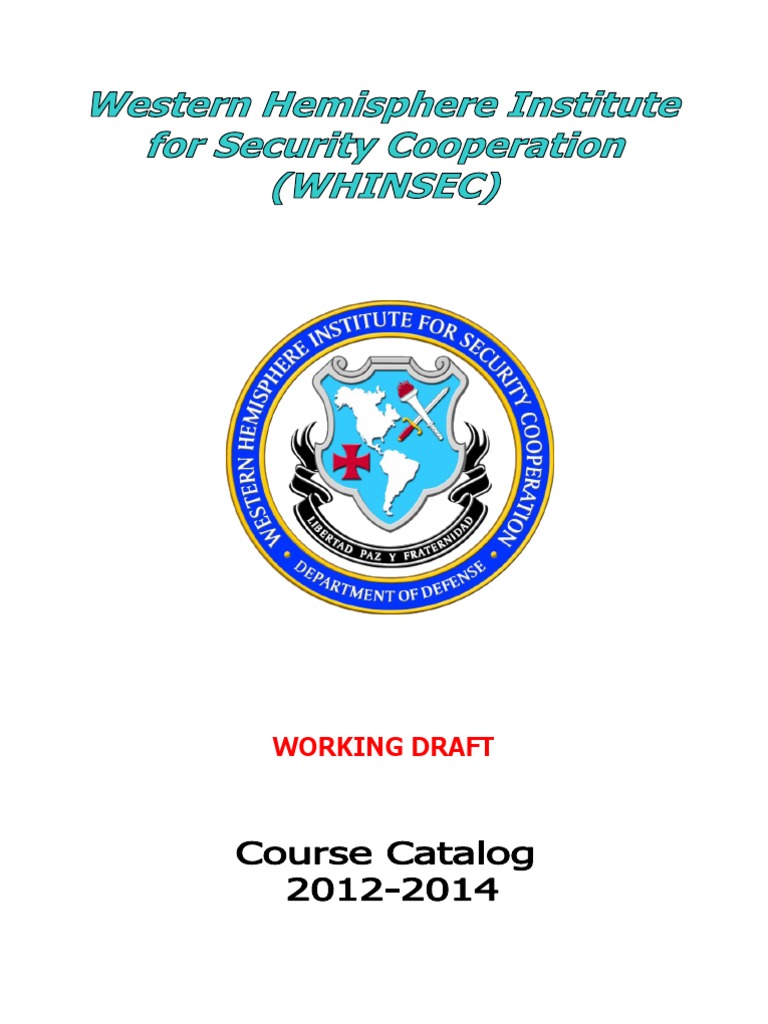 Course Catalog Whinsec (English) | PDF | Human Rights | Military