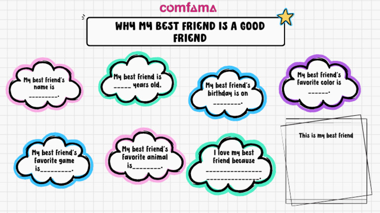 All About My Friend Worksheet | PDF