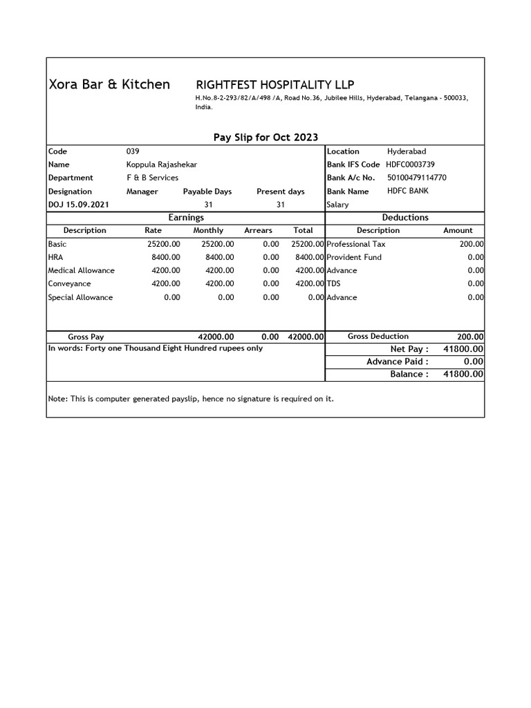 Pay Slips Rajashekar 3 Months | PDF | Paycheck | Personal Finance