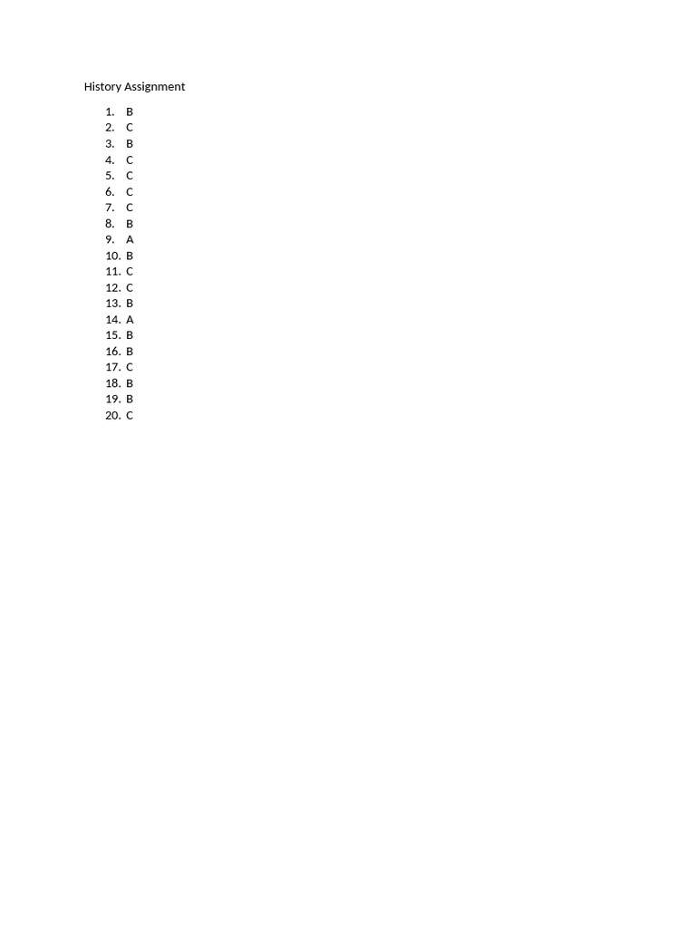 History Assignment | PDF