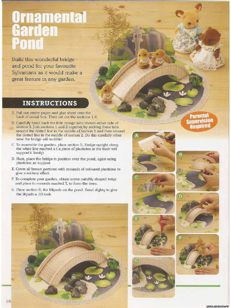 Printable Ornamental Garden Sylvanian Families | PDF