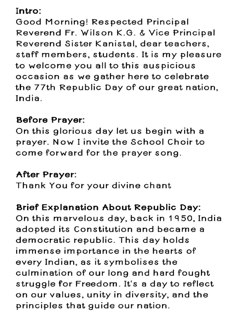 Republic Day | PDF