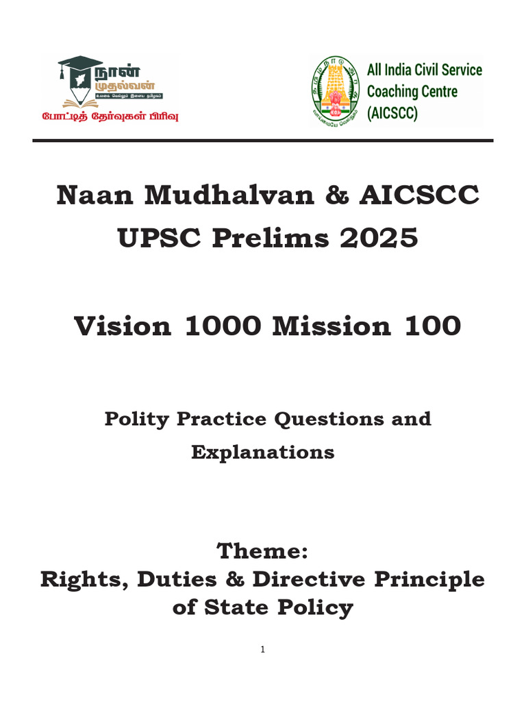 Polity Theme 3_Key with Explanations | PDF | Naturalization | Justice