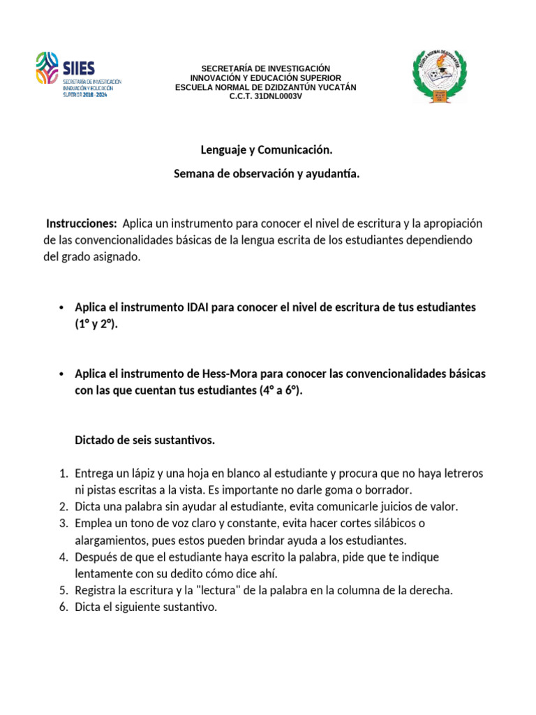 2da Salida de Prácticas. LYC | PDF