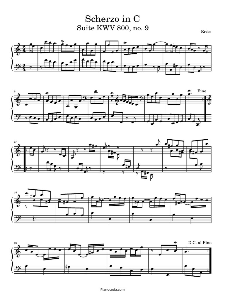 Scherzo in C | PDF