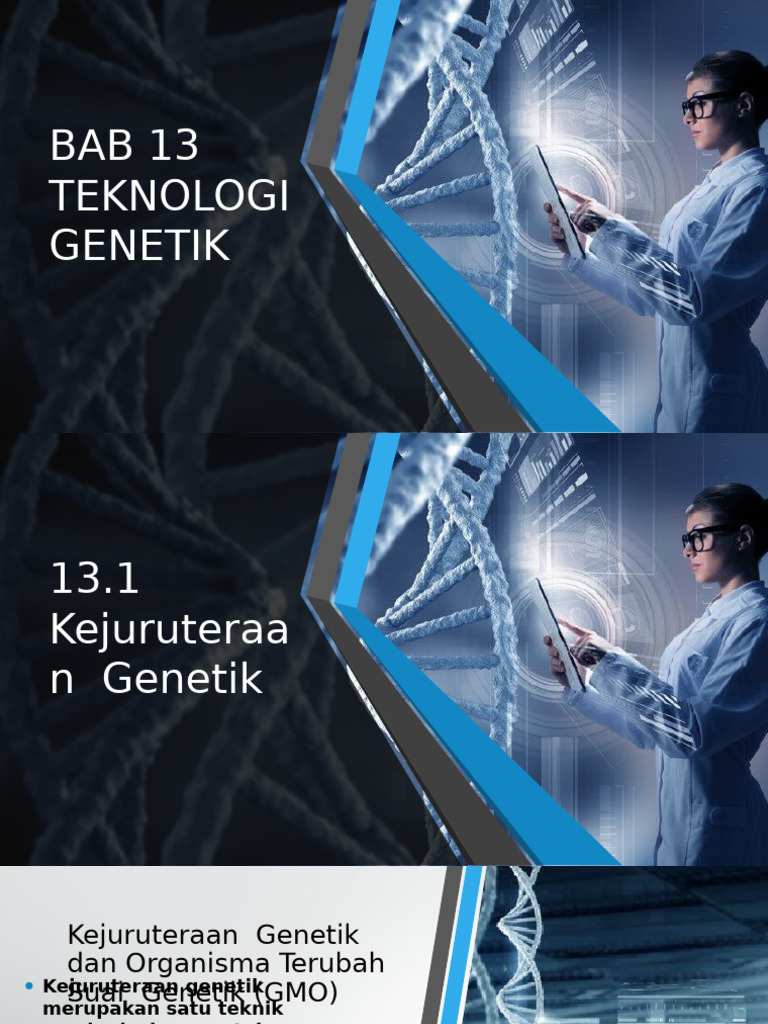 BIO T5 KSSM BAB 13 Teknologi Genetik Zila Khalid ) | PDF