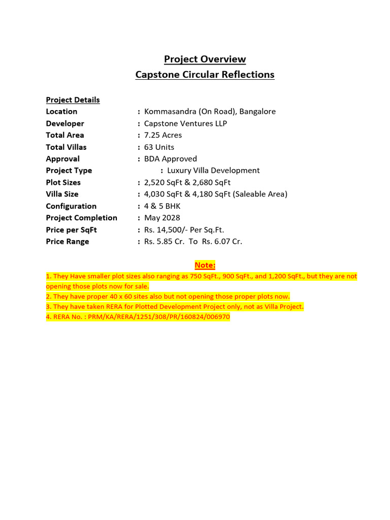 Project Overview - Capstone Circular Reflections - May 2025 | PDF ...