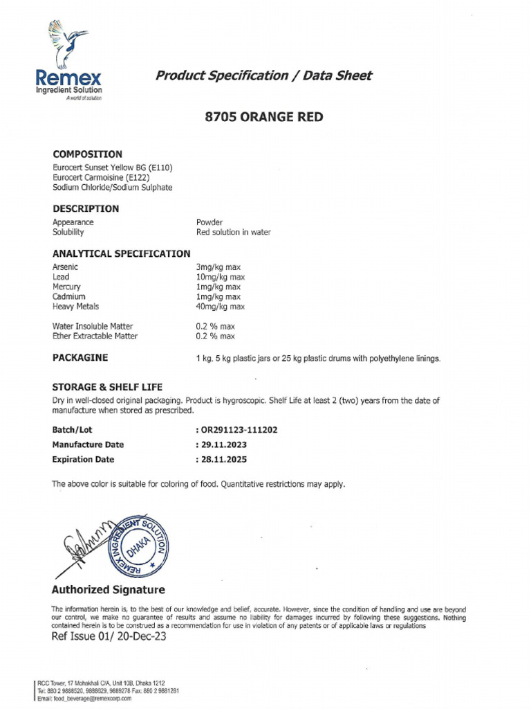 8705 Orange Red | PDF