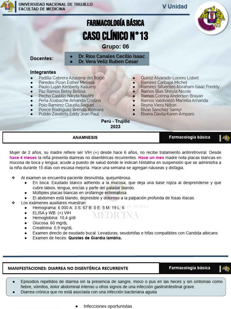 CASO CLÍNICO N°13 | PDF | VIH | VIH / SIDA