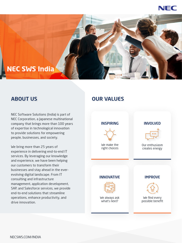 NEC Software Solutions India | PDF | Corporate Social Responsibility ...