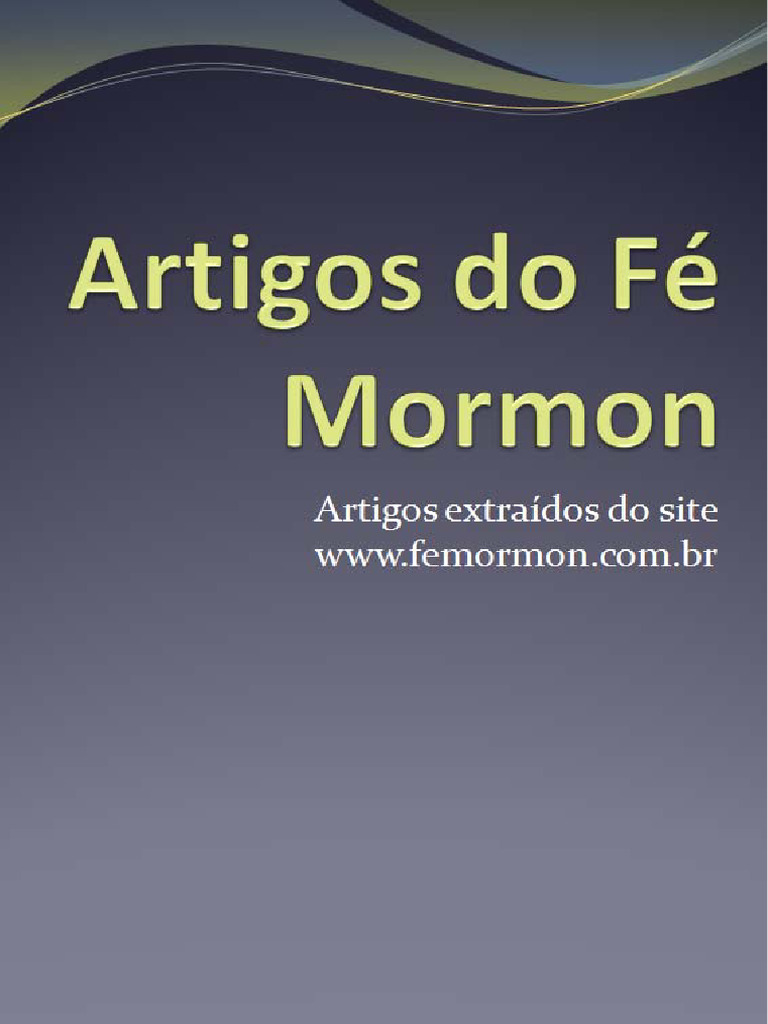 Igreja SUD na África: Uma História de Fé | PDF | A Igreja de Jesus ...