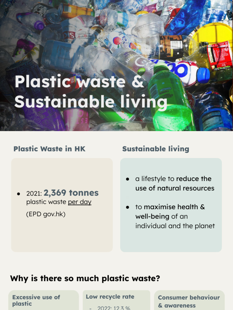 Sustainable living (plastic waste) | PDF | Reuse | Waste