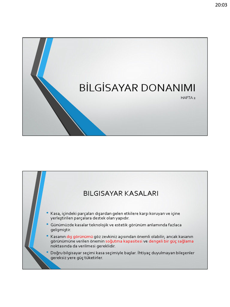 Bilgisayar Donanımı 2 | PDF