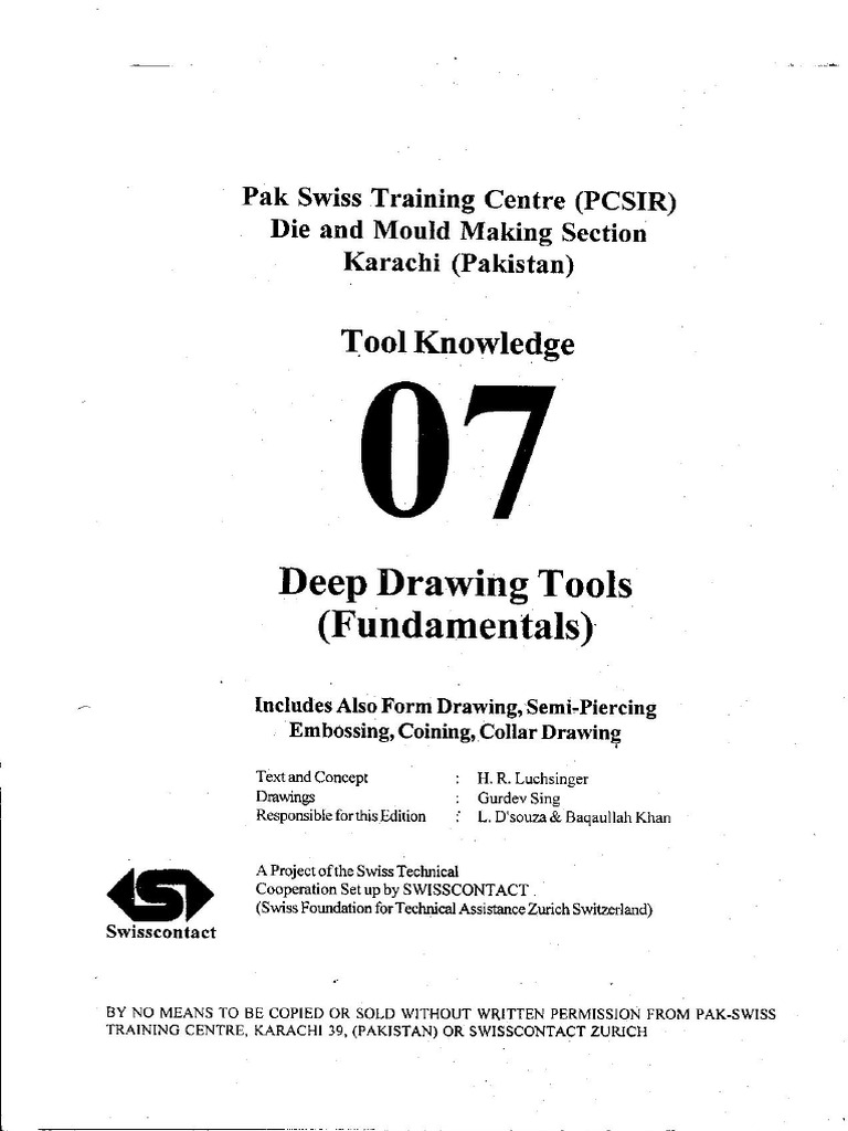 Deep Draw Tool Design | PDF