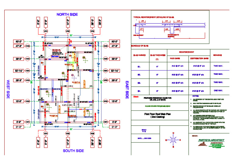 First Floor Roof Slab Plan | PDF