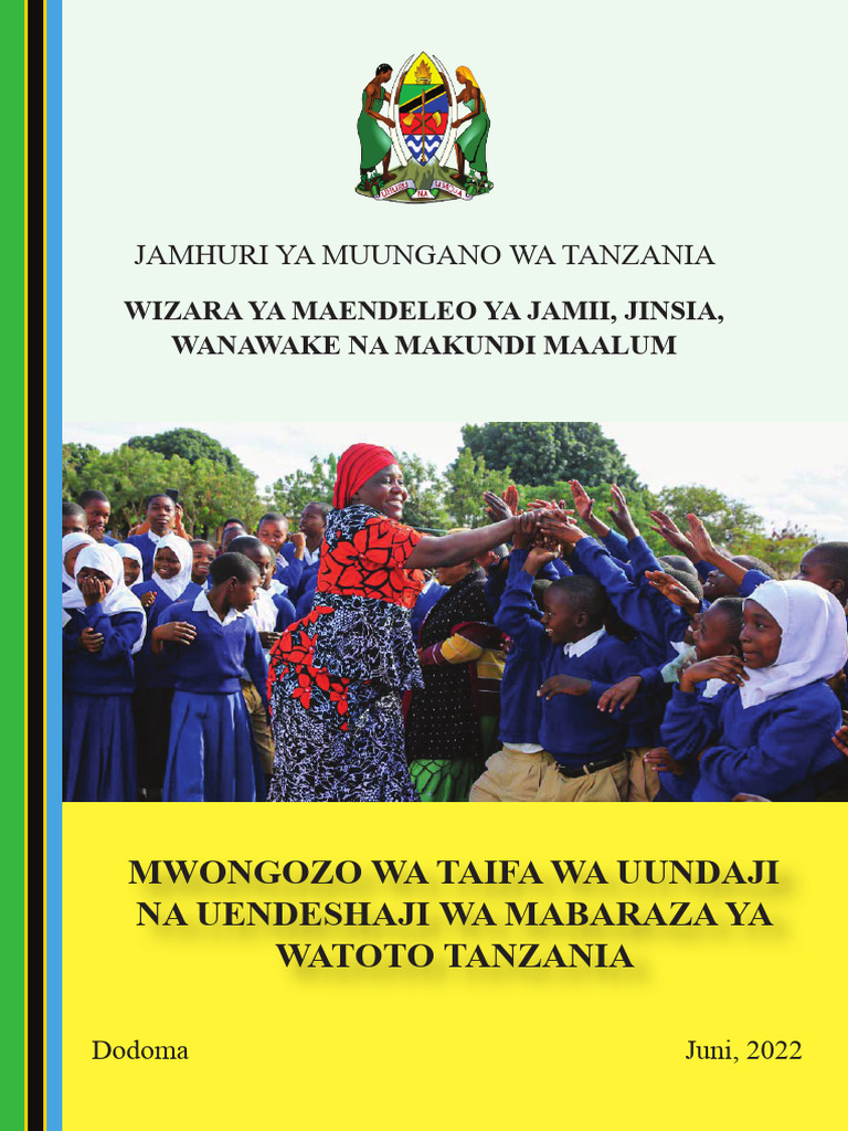 Mwongozo Wa Taifa Wa Uundaji Na Uendeshaji Wa Mabaraza Ya Watoto Tanzania | PDF