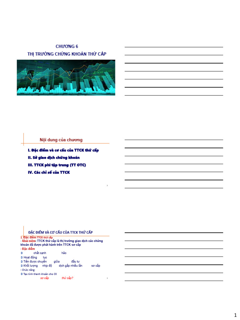 Chương 6 TTCK thứ cấp PDF | PDF
