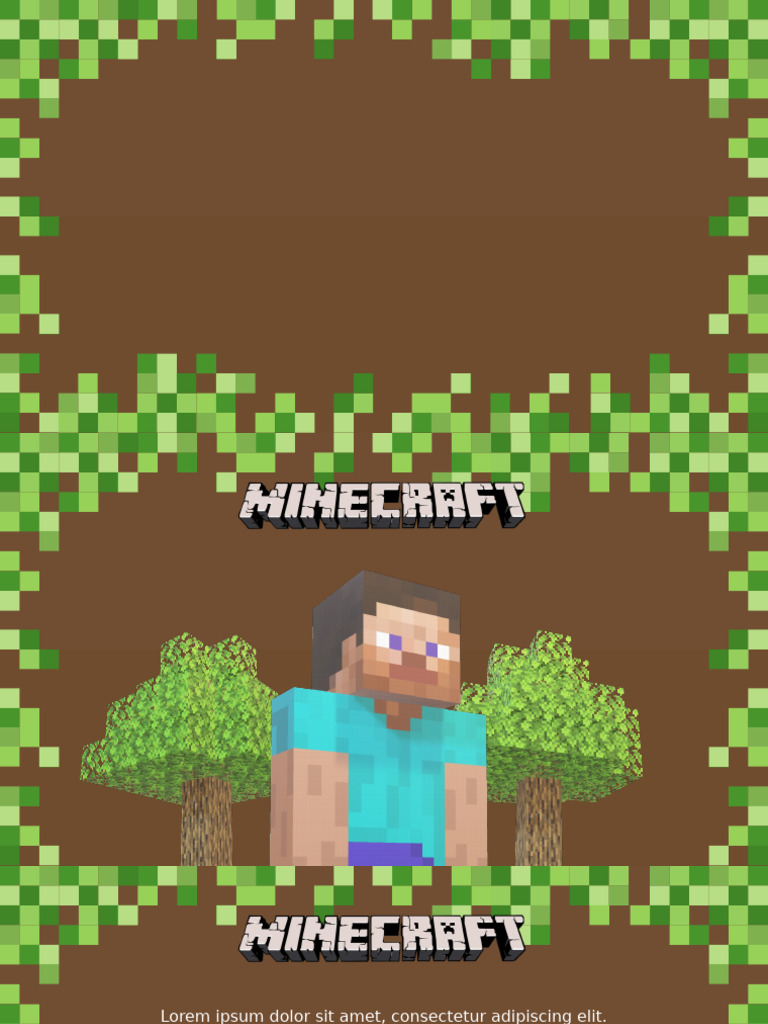 Minecraft PowerPoint Template | PDF