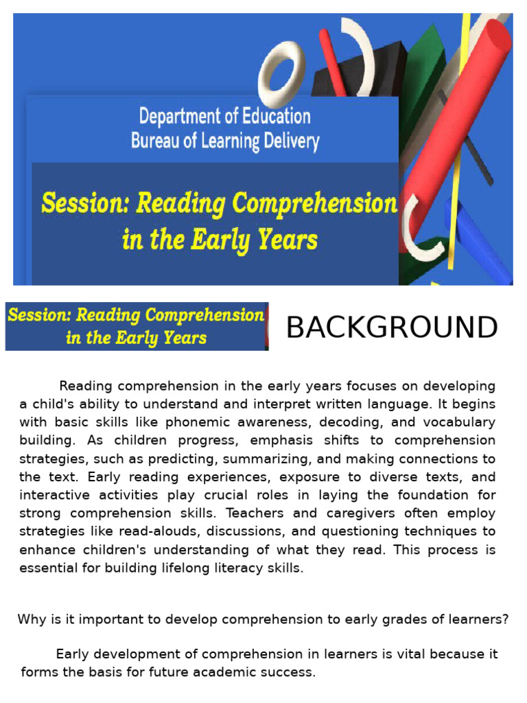 Elln Pres. Dstrict Seminar | PDF | Reading Comprehension | Semantics