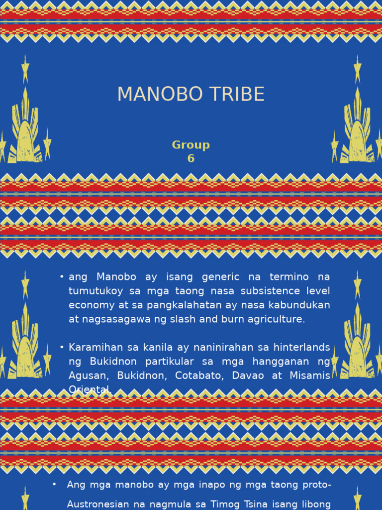 Manobo Tribe | PDF