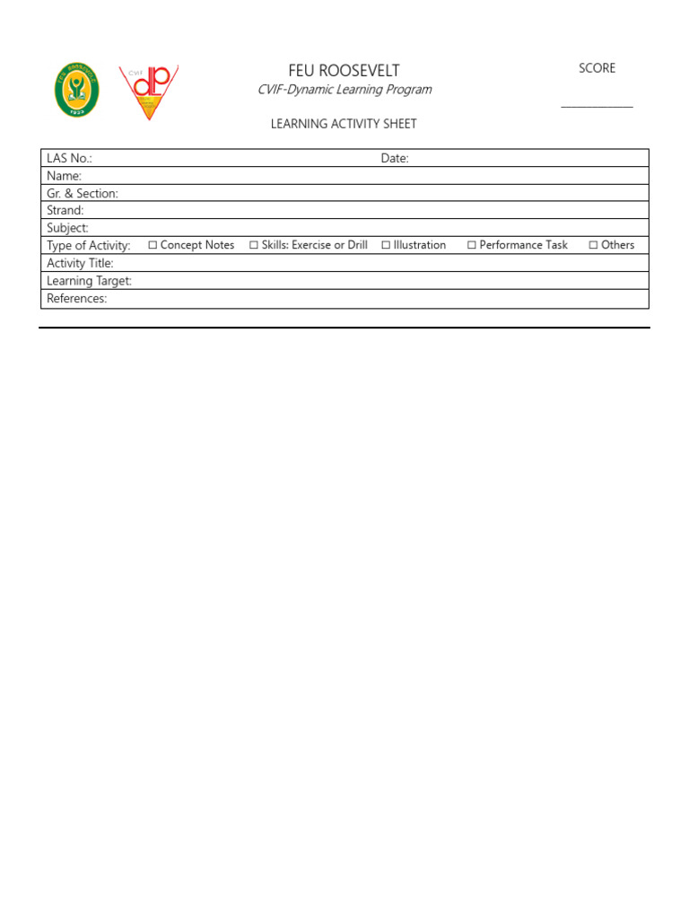 CVIF Dynamic Learning Activity Sheet | PDF