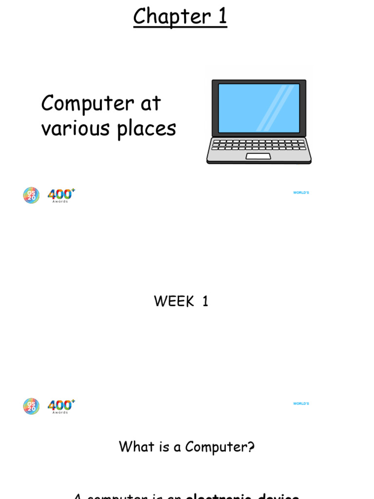 Computer at Various Places | PDF | Desktop Computer | Personal Computing
