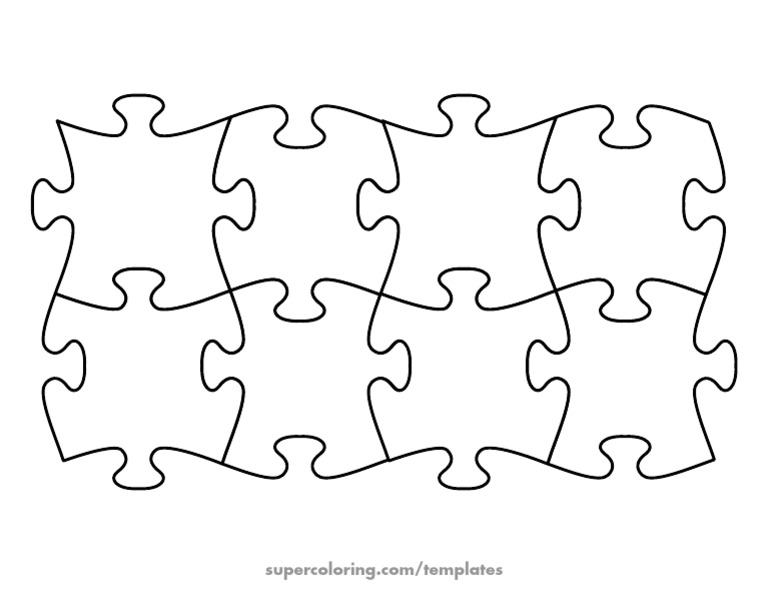 Puzzle Pieces Outline Paper Crafts | PDF