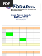 2026 School Activities Calendar | PDF