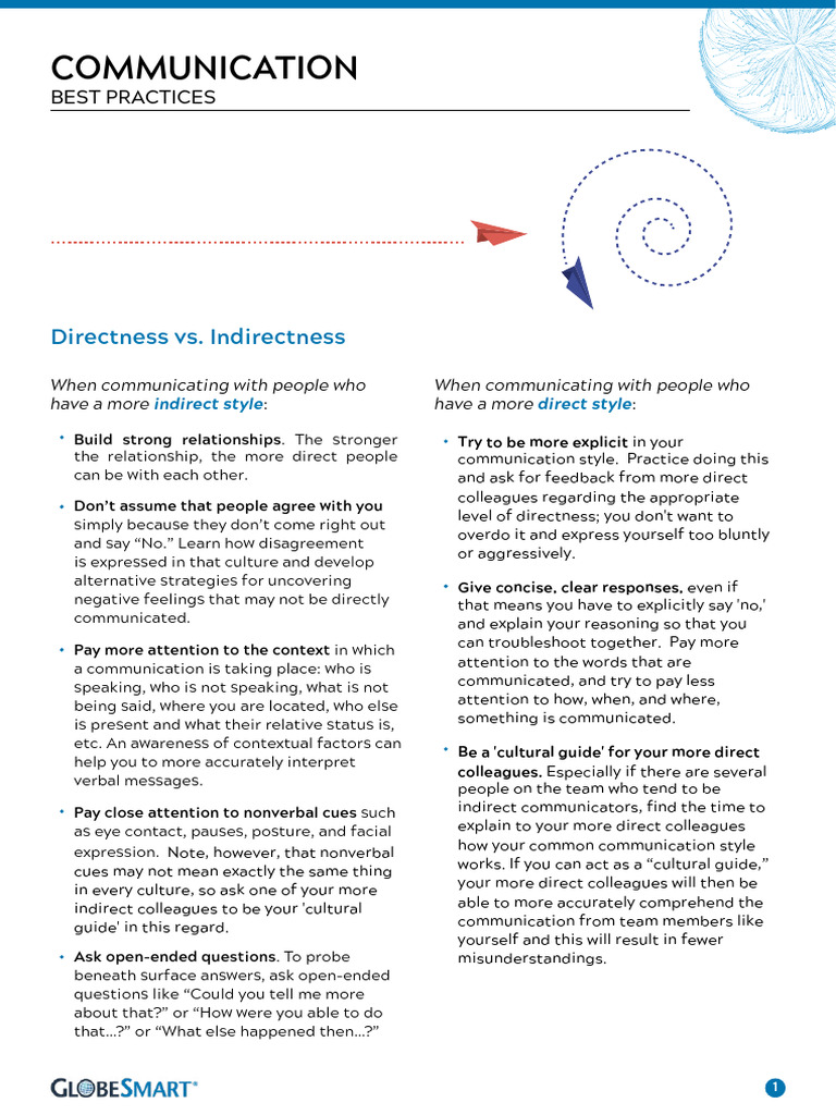 Communication - Best Practices | PDF | Communication | Nonverbal Communication