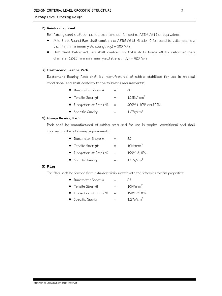 Level Crossing Structure Design Criteria | PDF
