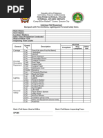 Checklist For PNP Sar Equipment 1 | PDF | Consumer Goods | Tools
