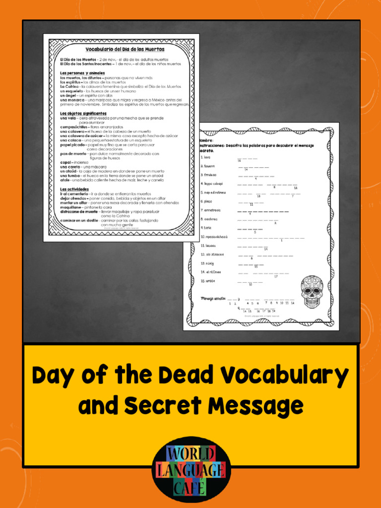 Day of the Dead Vocabulary Guide | PDF | Mexico