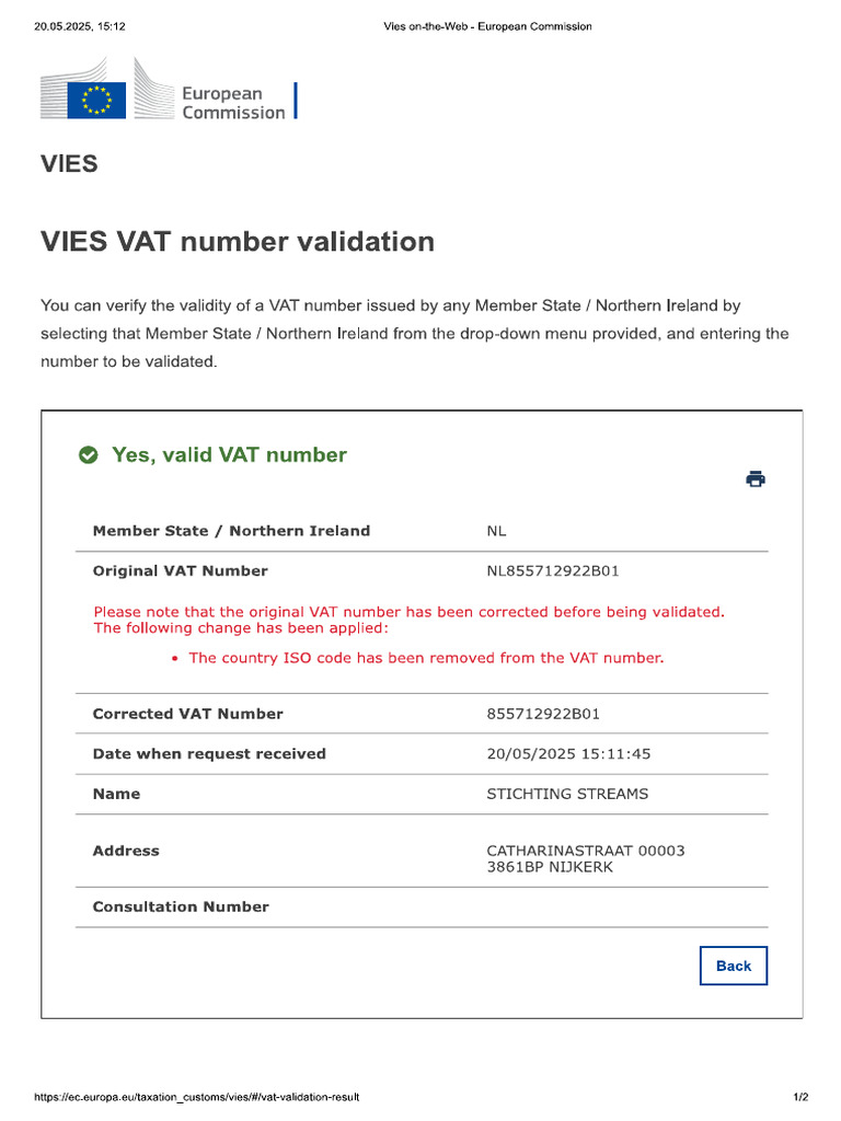 Vat Validation | PDF