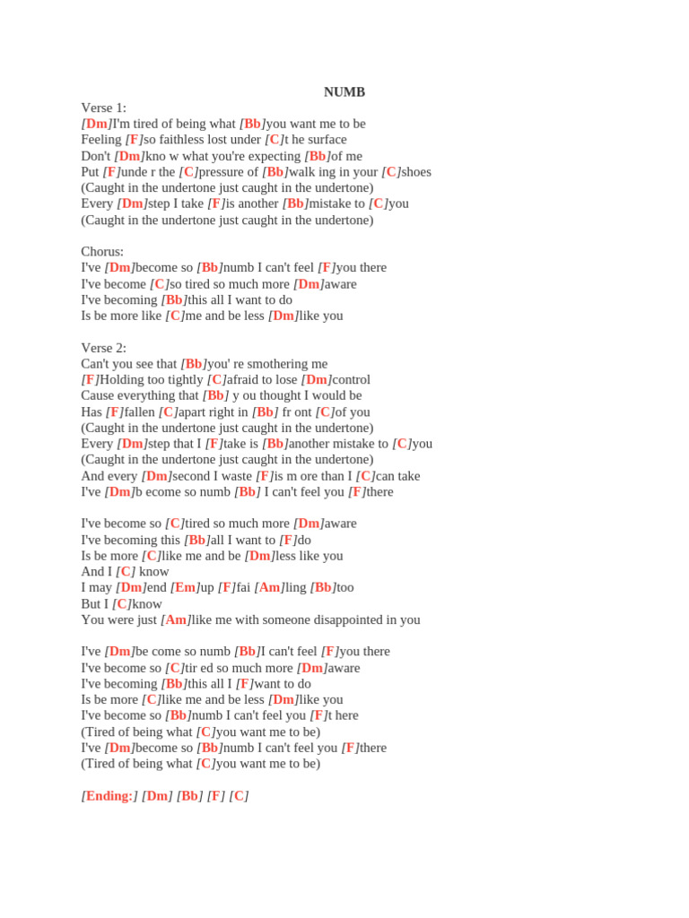 NUMB | PDF