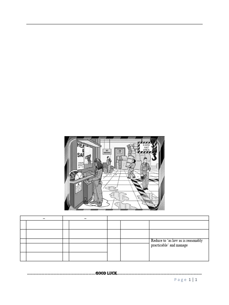 Occupational Health Safety Quiz BSES | PDF